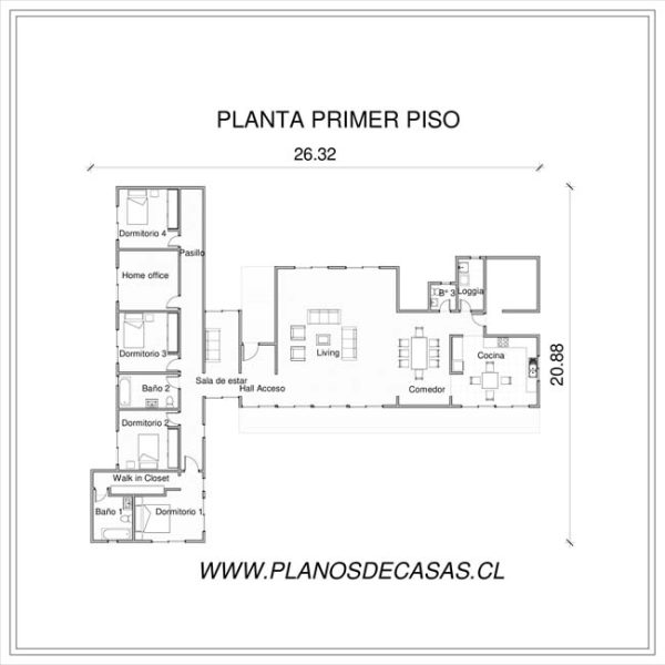 1 piso - Página 3 de 7 - Planos de Casas - Tienda de Arquitectura OnLine